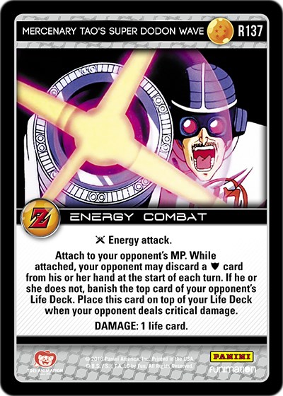 Mercenary Tao's Super Dodon Wave - Panini: Awakening - Dragon Ball Z TCG