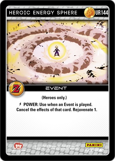 Heroic Energy Sphere - Panini: Awakening - Dragon Ball Z TCG