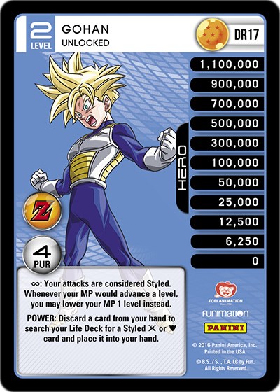 Gohan - Unlocked - Panini: Awakening - Dragon Ball Z TCG