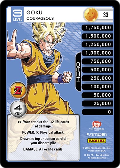 Goku - Courageous (Rainbow Parallel Foil) - Panini: Awakening - Dragon ...