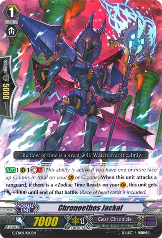 Chronoethos Jackal - G-TD09: True Zodiac Time Beasts - Cardfight Vanguard