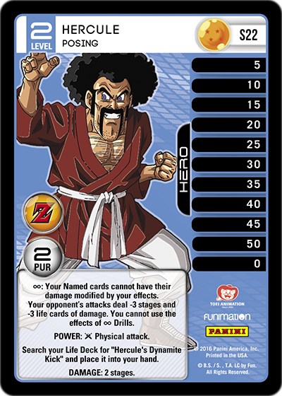 Hercule - Posing (High Tech Foil) - Panini: Awakening - Dragon Ball Z TCG