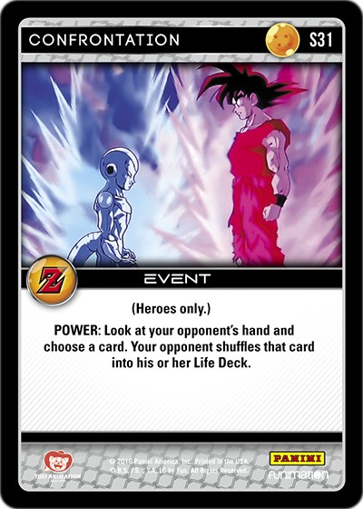 Confrontation - Panini: Awakening - Dragon Ball Z TCG