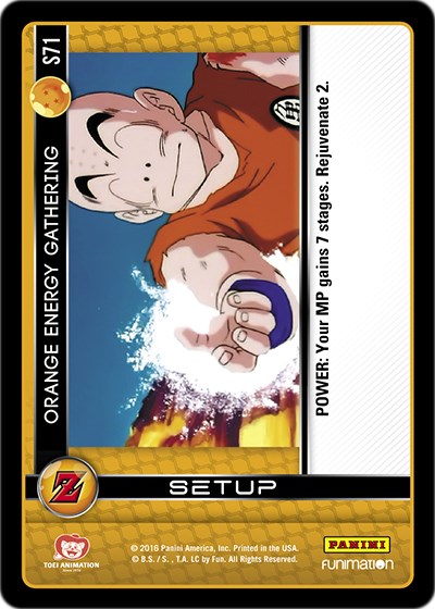 Orange Energy Gathering - Panini: Awakening - Dragon Ball Z TCG