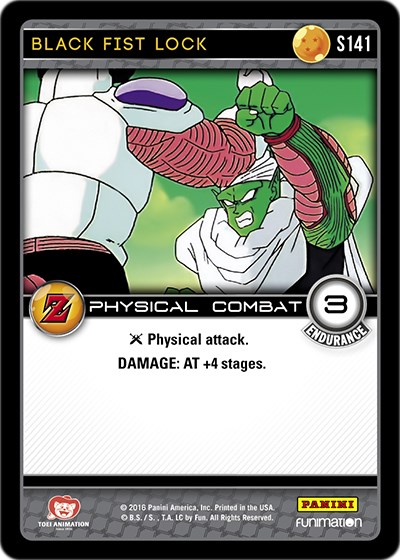 Black Fist Lock - Panini: Awakening - Dragon Ball Z TCG