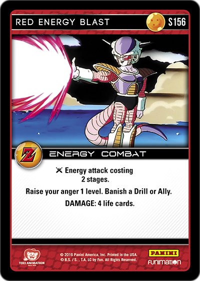 Red Energy Blast - Panini: Awakening - Dragon Ball Z TCG