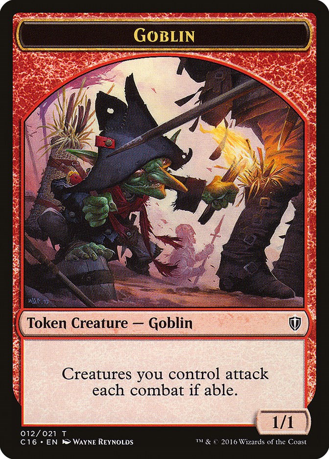 Goblin // Zombie Double-sided Token - Commander 2016 - Magic: The Gathering