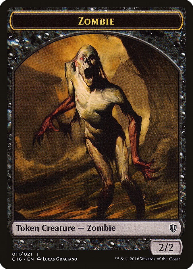 Zombie // Worm Double-sided Token - Commander 2016 - Magic: The Gathering