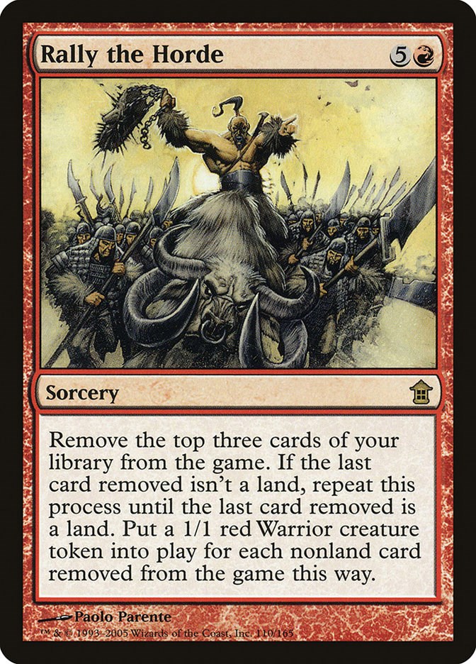 Rally the Horde - Saviors of Kamigawa - Magic: The Gathering