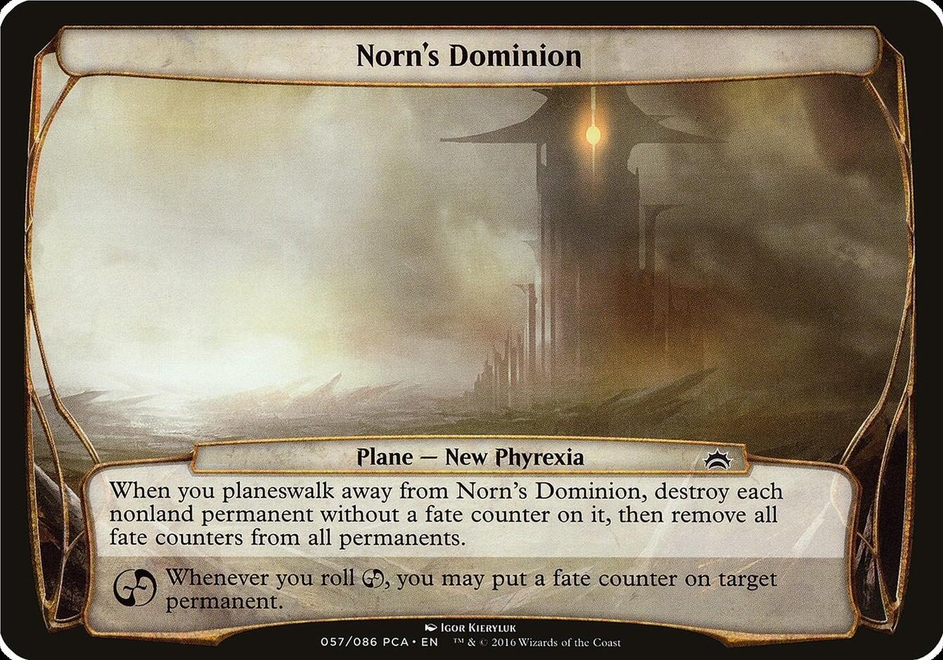 Norn's Dominion (Planechase Anthology) - Oversize Cards - Magic: The ...