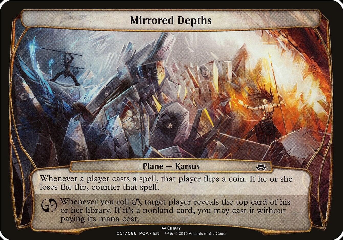 Mirrored Depths (Planechase Anthology) - Oversize Cards - Magic: The ...