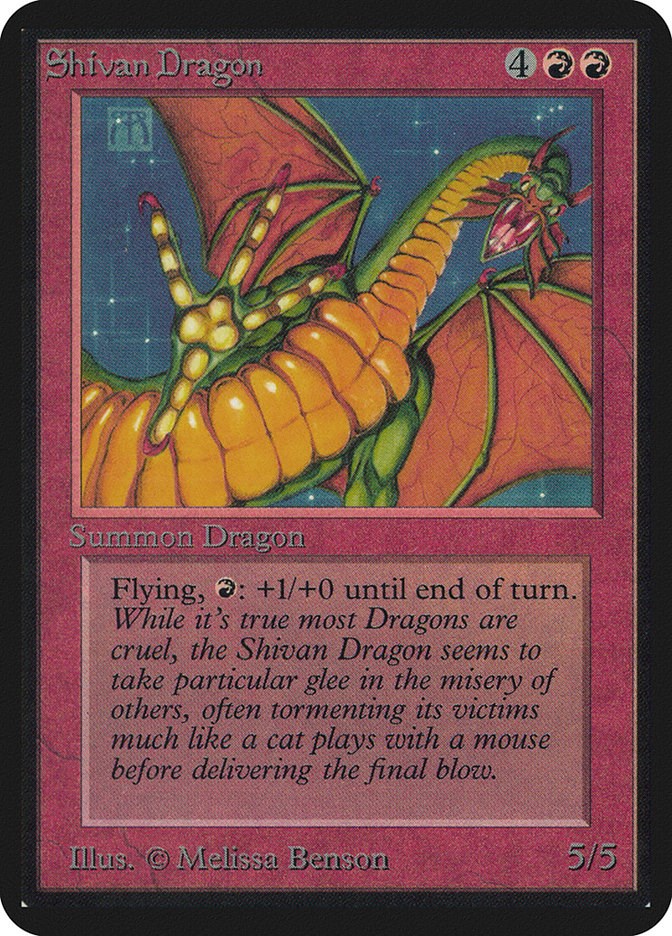 Shivan Dragon - Alpha Edition - Magic: The Gathering