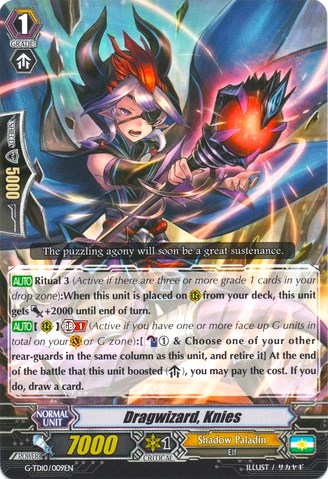 Dragwizard, Knies - G-TD10: Ritual of Dragon Sorcery - Cardfight Vanguard