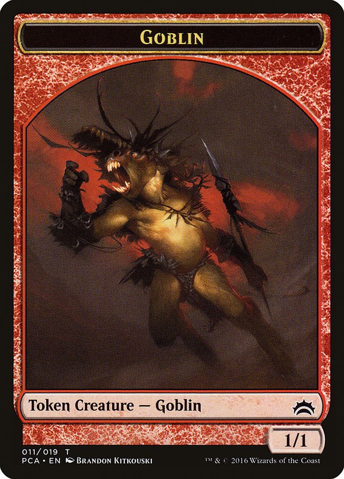 Goblin // Boar Double-sided Token - Planechase Anthology - Magic: The ...