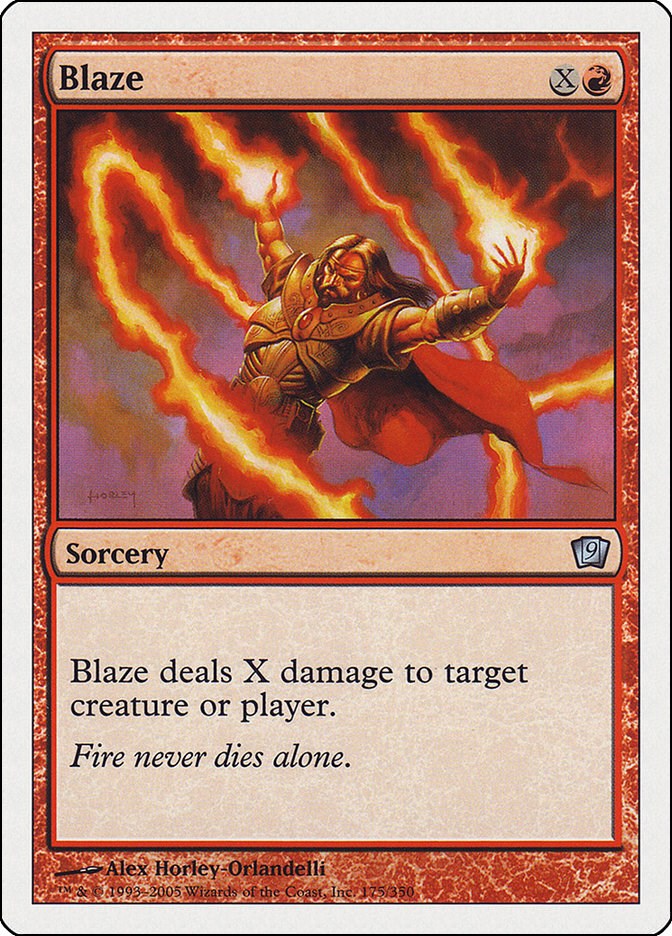 Blaze - 9th Edition - Magic: The Gathering