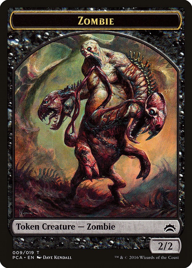 Zombie // Hellion Double-sided Token - Planechase Anthology - Magic ...
