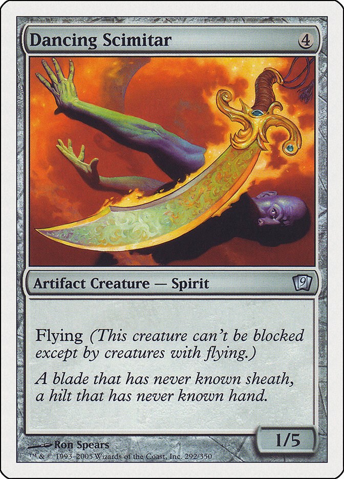Dancing Scimitar - 9th Edition - Magic: The Gathering