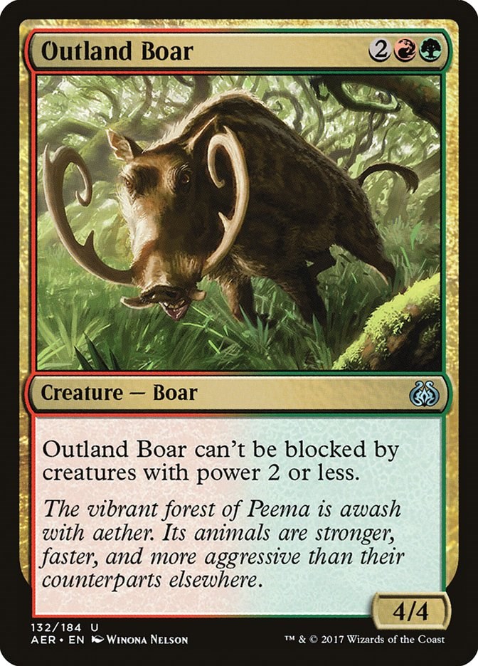Outland Boar - Aether Revolt - Magic: The Gathering