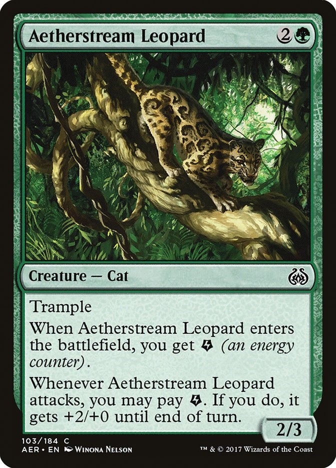 Aetherstream Leopard - Aether Revolt - Magic: The Gathering