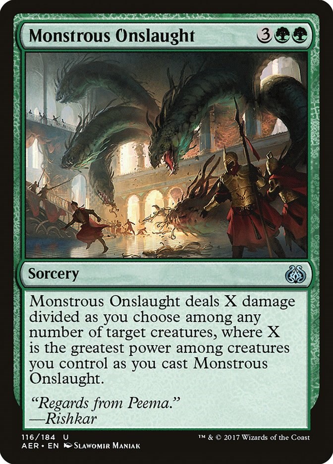 Monstrous Onslaught - Aether Revolt - Magic: The Gathering