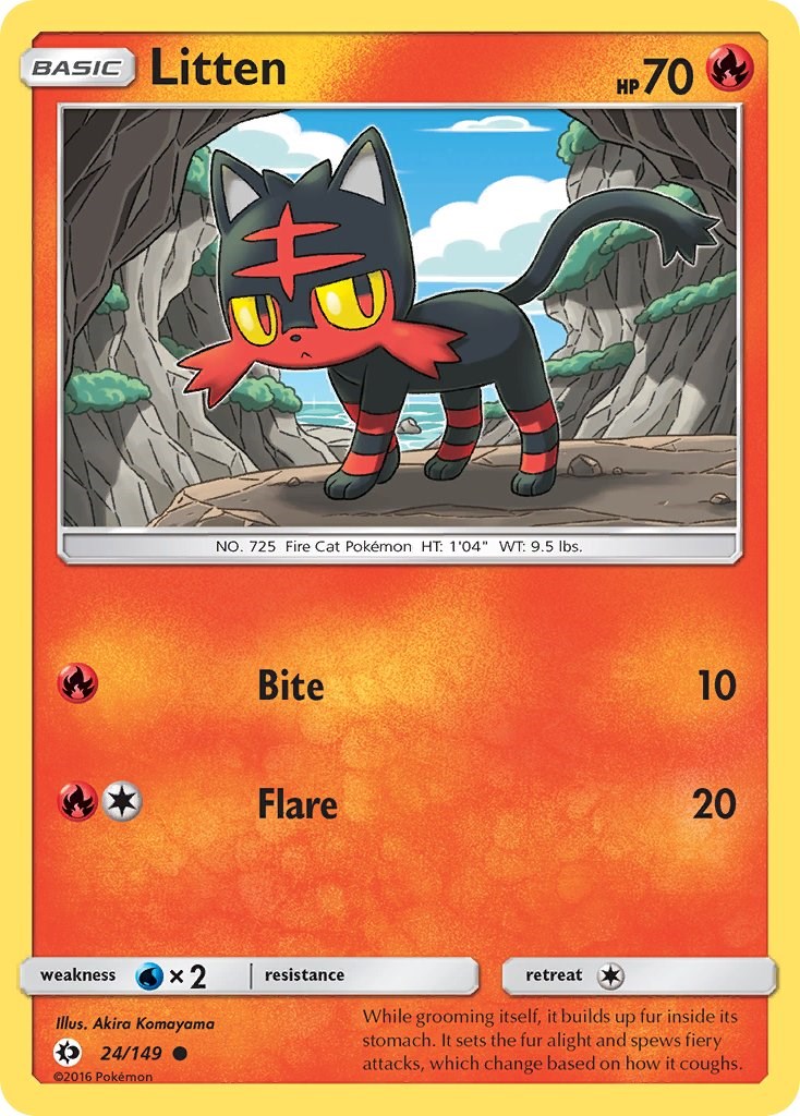 Litten - SM Base Set - Pokemon