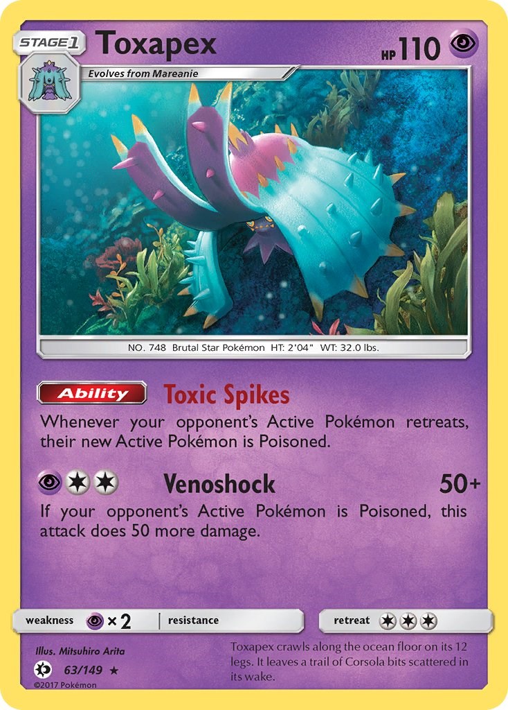 Toxapex - SM Base Set - Pokemon