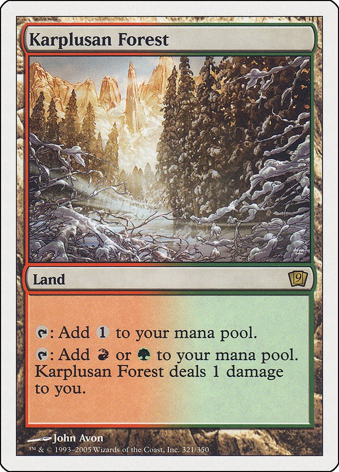 Karplusan Forest - 9th Edition - Magic: The Gathering