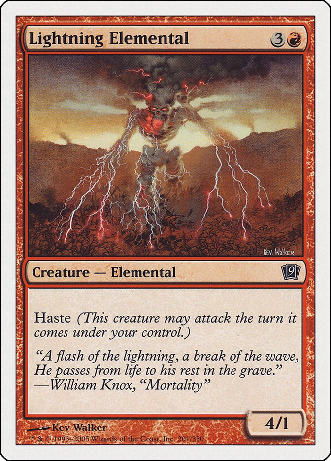 Lightning Elemental - 9th Edition - Magic: The Gathering