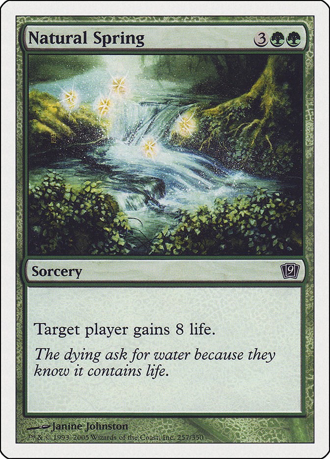 Natural Spring - 9th Edition - Magic: The Gathering