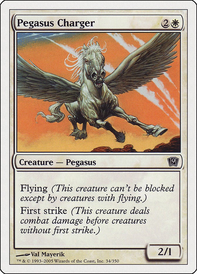 Pegasus Charger - 9th Edition - Magic: The Gathering