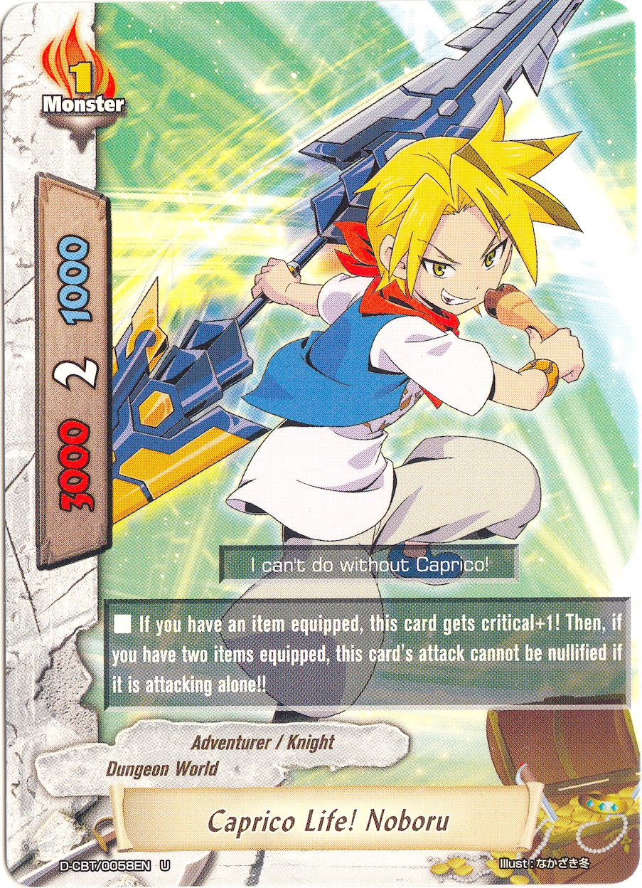Caprico Life! Noboru - Dragon Fighters - Future Card BuddyFight