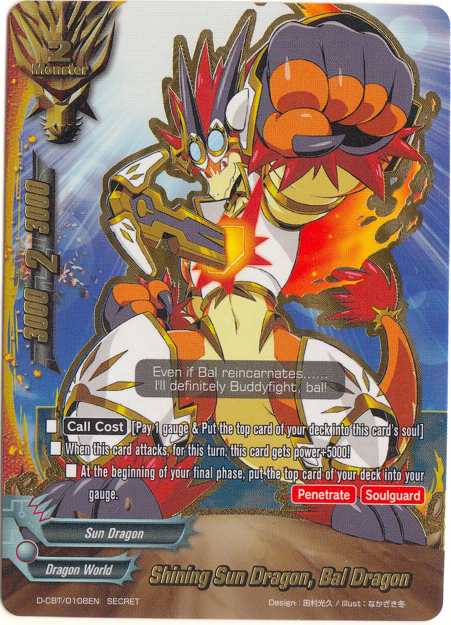 Shining Sun Dragon, Bal Dragon - Dragon Fighters - Future Card BuddyFight