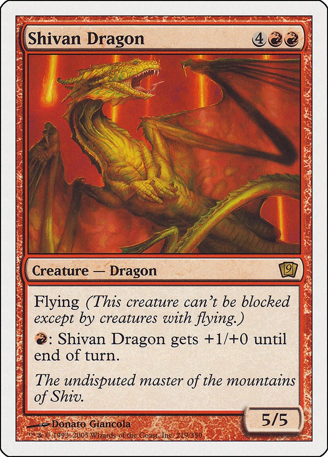 Shivan Dragon - 9th Edition - Magic: The Gathering