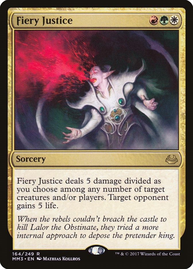 Fiery Justice - Modern Masters 2017 - Magic: The Gathering