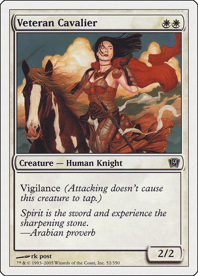 Veteran Cavalier - 9th Edition - Magic: The Gathering
