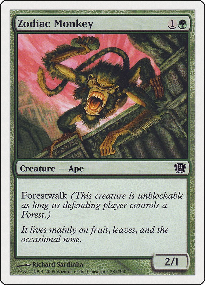 Zodiac Monkey - 9th Edition - Magic: The Gathering