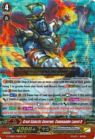 Great Galactic Governor, Commander Laurel D - G-CHB02: We ARE ...