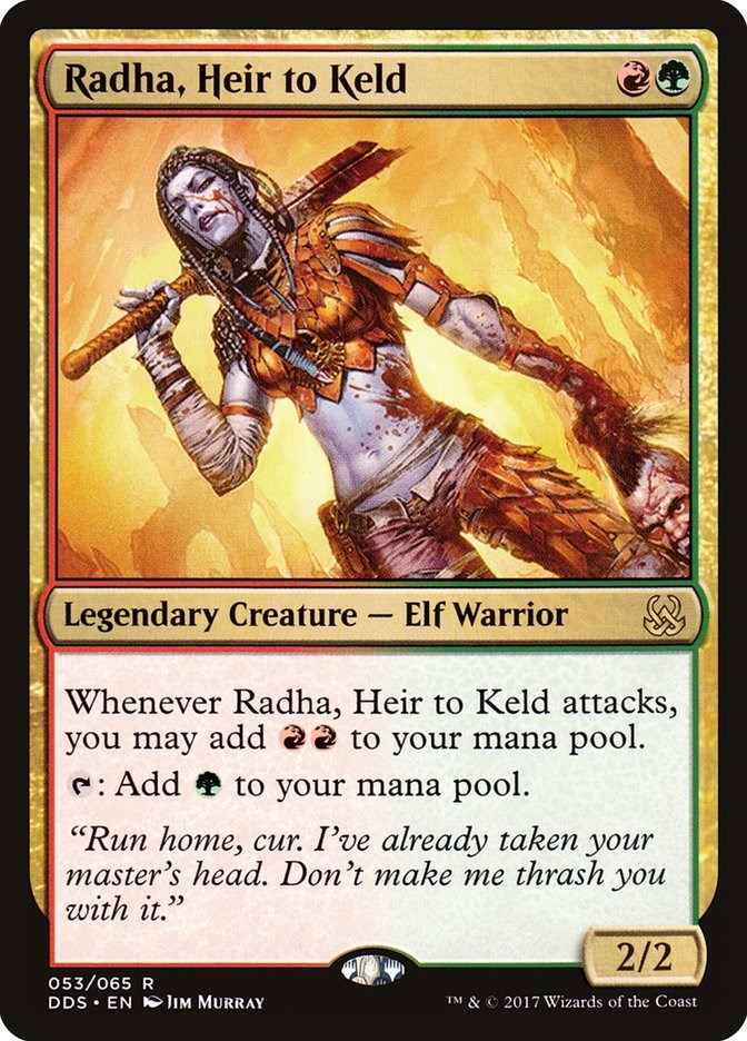 Radha, Heir to Keld - Duel Decks: Mind vs. Might - Magic: The Gathering