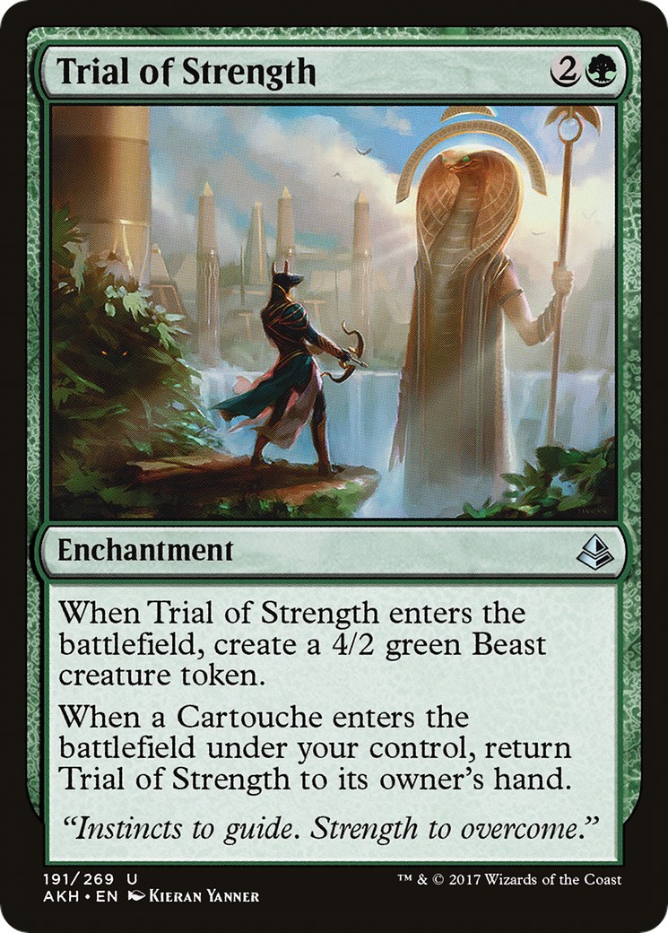 Trial of Strength - Amonkhet - Magic: The Gathering