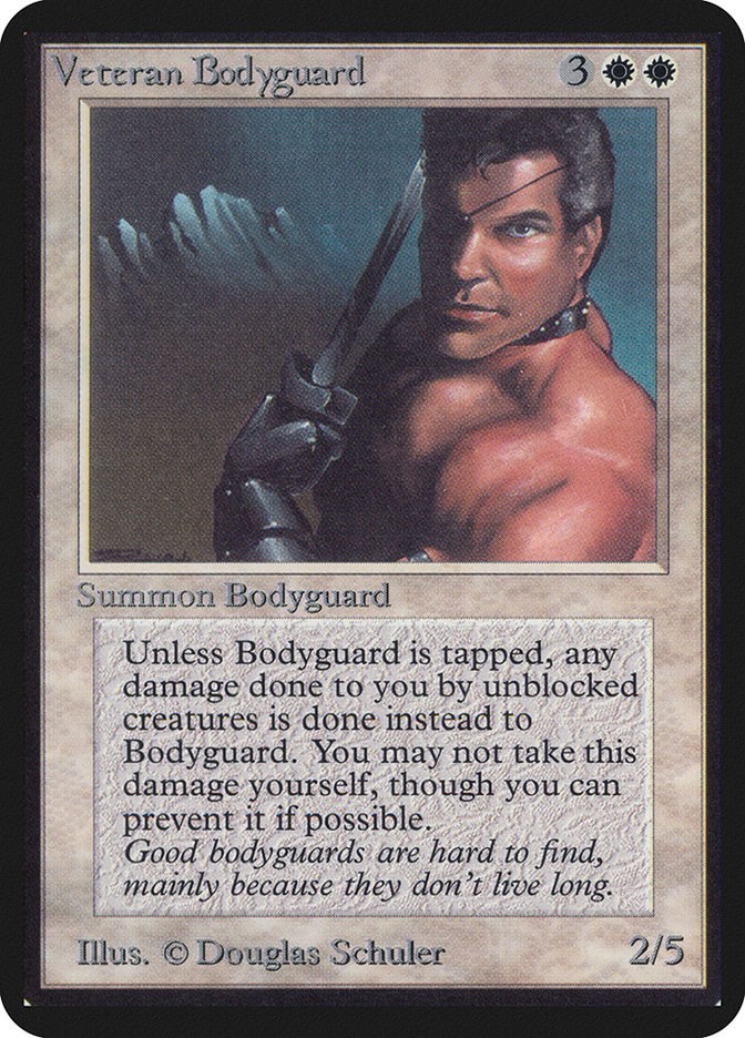 Veteran Bodyguard - Alpha Edition - Magic: The Gathering