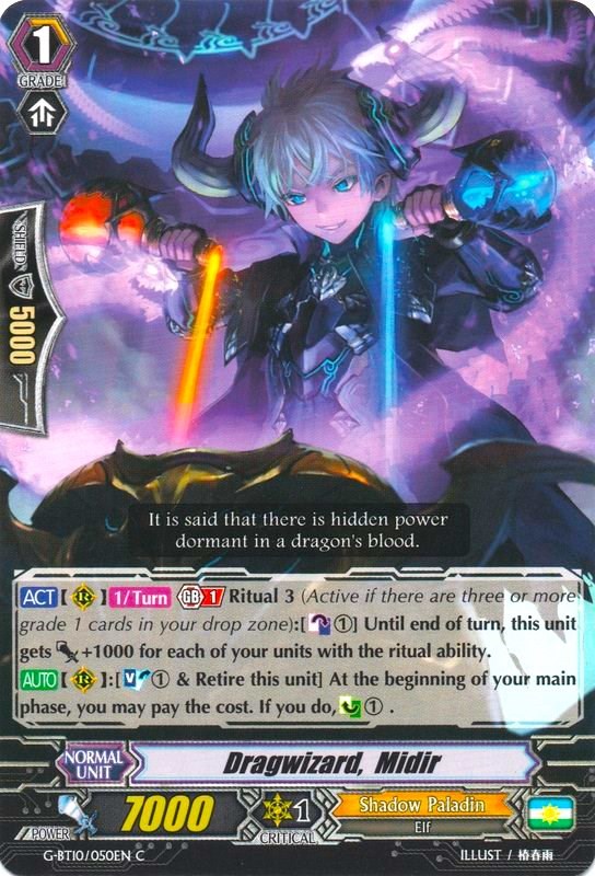 Dragwizard, Midir - Raging Clash of the Blade Fangs - Cardfight Vanguard