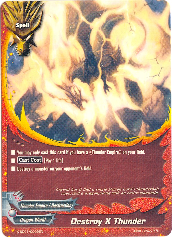 Destroy X Thunder - X-SD01: Demon Lord Dragon of Tempest - Future Card ...