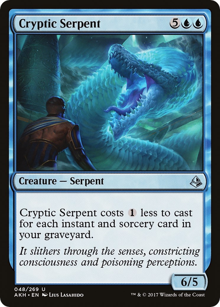 Cryptic Serpent - Amonkhet - Magic: The Gathering
