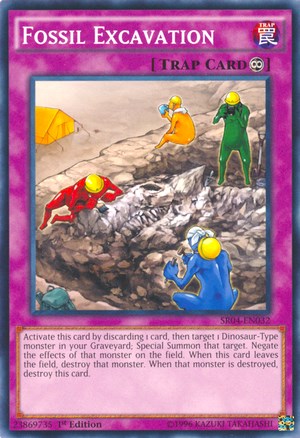Fossil Excavation - Structure Deck: Dinosmasher's Fury - YuGiOh