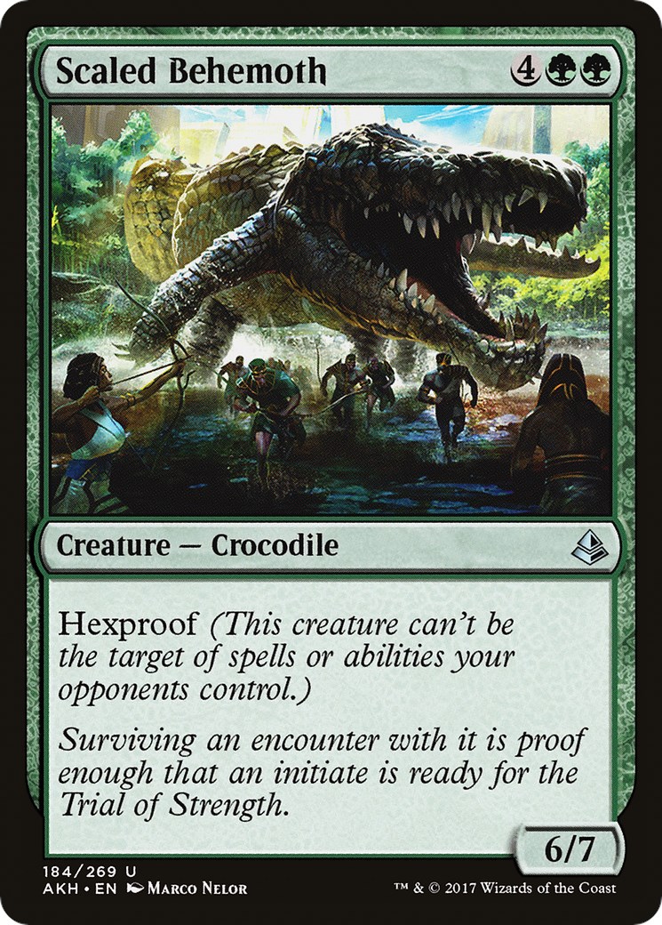 Scaled Behemoth - Amonkhet - Magic: The Gathering