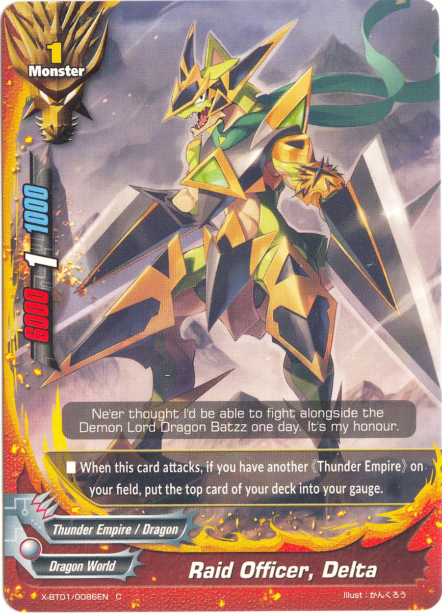 Raid Officer, Delta - The Dark Lord's Rebirth! - Future Card BuddyFight