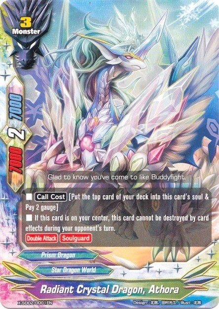Radiant Crystal Dragon, Athora - X-SD02: Dragon Fielder - Future Card ...