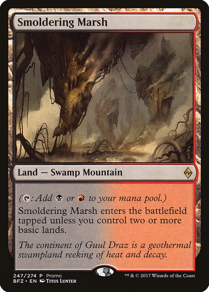 Smoldering Marsh - Standard Showdown Promos - Magic: The Gathering