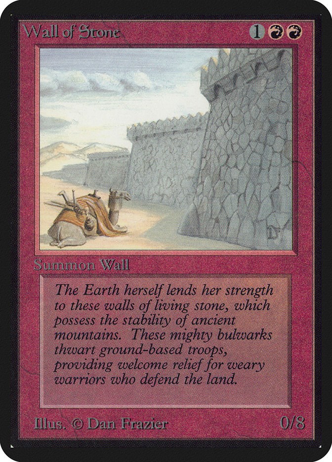 Wall of Stone - Alpha Edition - Magic: The Gathering