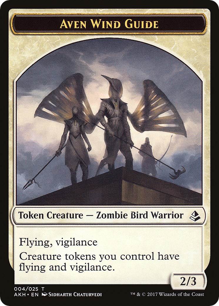 Aven Wind Guide // Hippo Double-Sided Token - Amonkhet - Magic: The ...